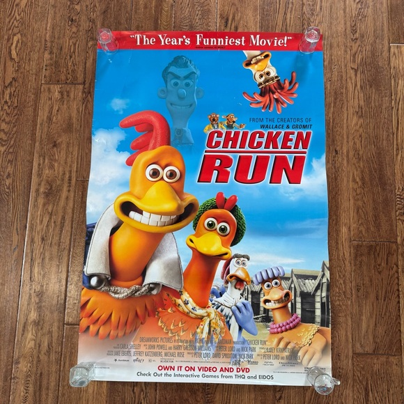 Art | Chicken Run Vintage Movie Theatre Poster 4x27 Good Condition My ...
